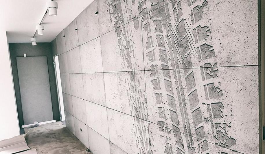 Kolejna odsłona płyt z betonu architektonicznego. Fotobeton